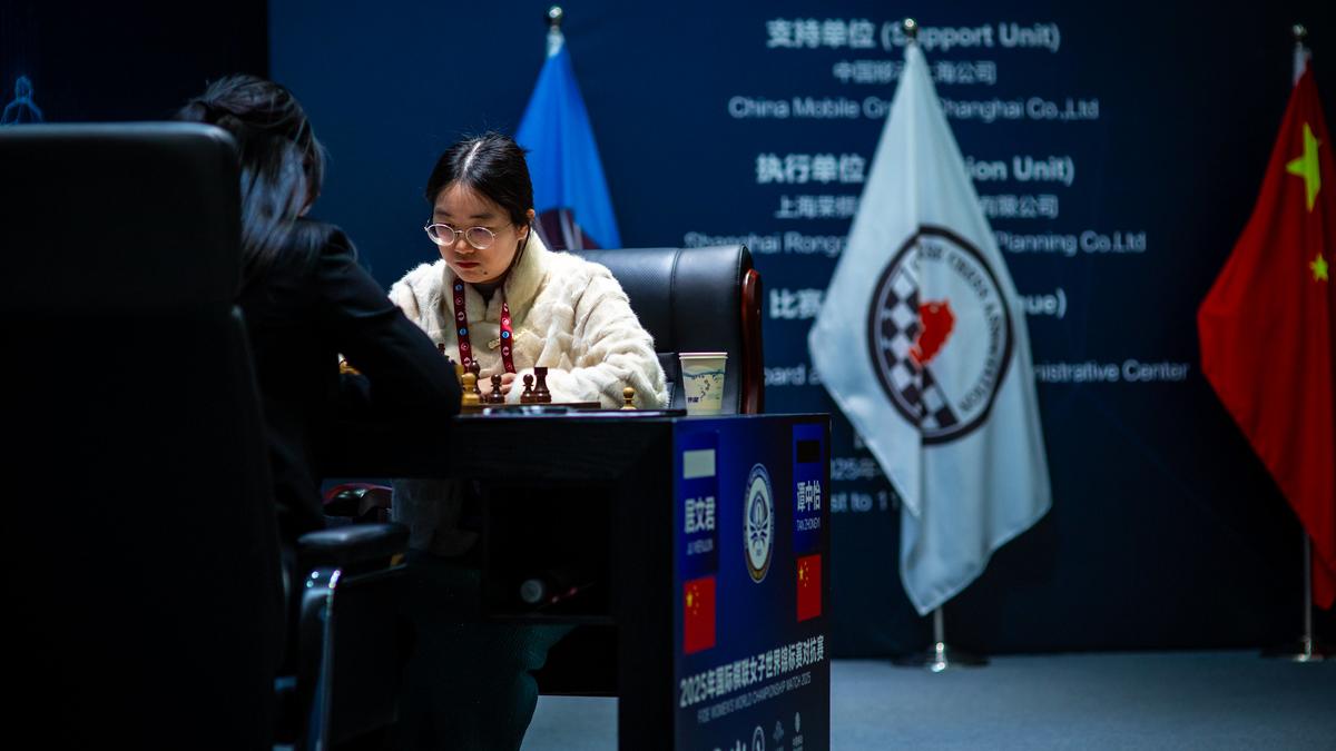 Women’s World Chess Championship 2025, Game 2: Tan Zhongyi stuns reigning champion Ju Wenjun ...